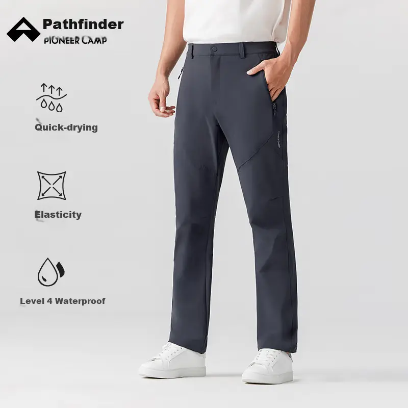 Pioneer Camp Muške pantalone za planinarenje, Tamnosive