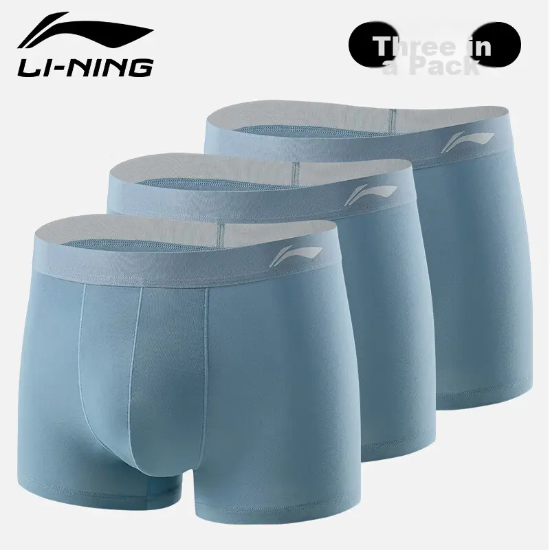 Li-Ning Muške bokserice, 3 para, Plave