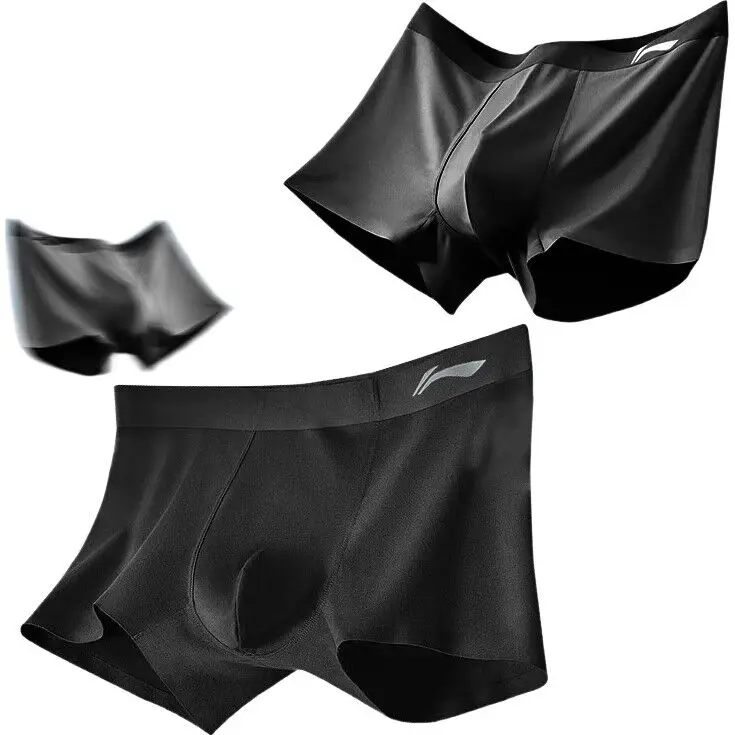 Li-Ning Muške bokserice, 3 para, Crne