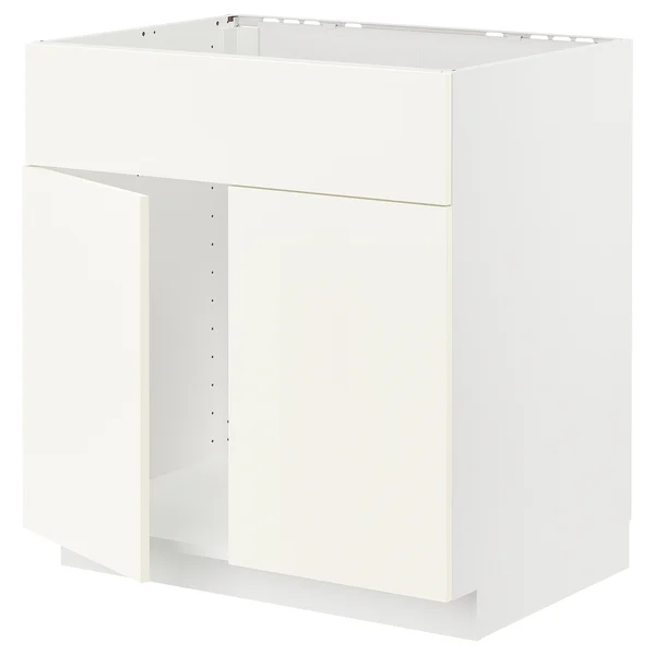 Pod.elem.sudop. i 2vrata/front, bela/Vallstena bela, 80x60 cm