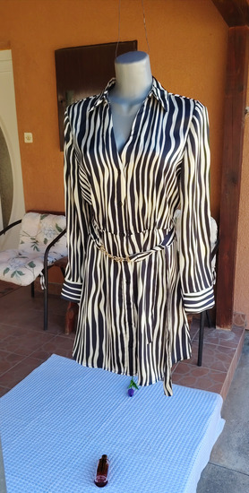 MANGO original Lux zebra haljina lanac S M