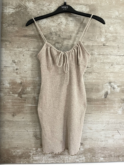 Bershka ribbed mini haljina vel.XS