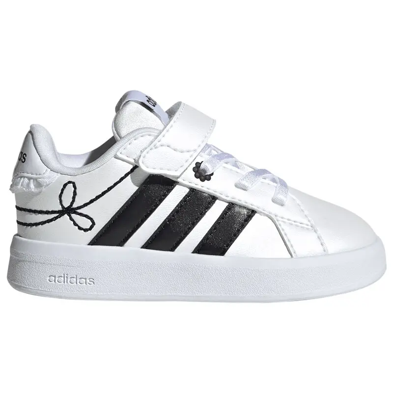 Adidas Patike za devojčice Grand Court 3.0 Girls El I, KH9781, Bele