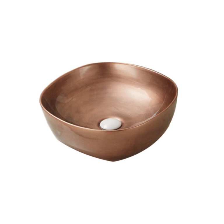 Lavabo MKBNZ 01 LINNI | Nadgradni bronzani lavabo 41×41 cm