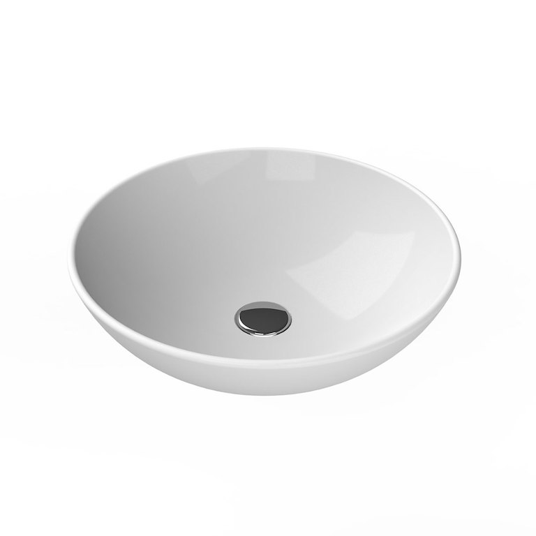 Zero umivaonik O46 cm – nadgradni keramicki lavabo bez otvora