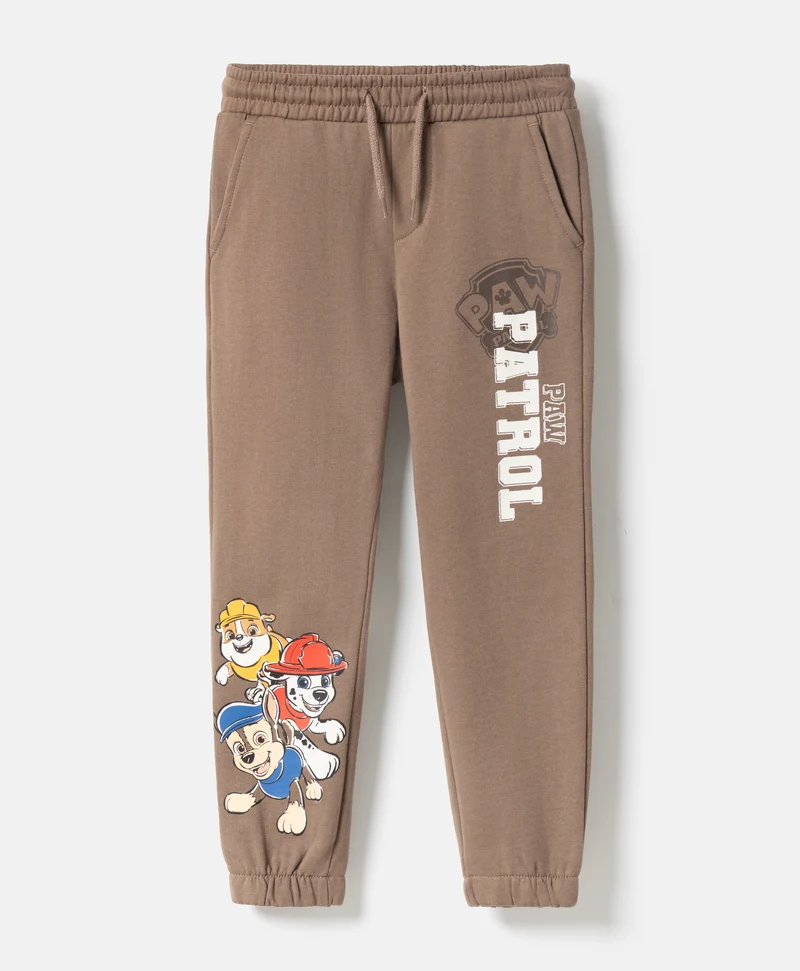 Sportske pantalone za dečake Psi Patrol od 100% pamuka – smeđe