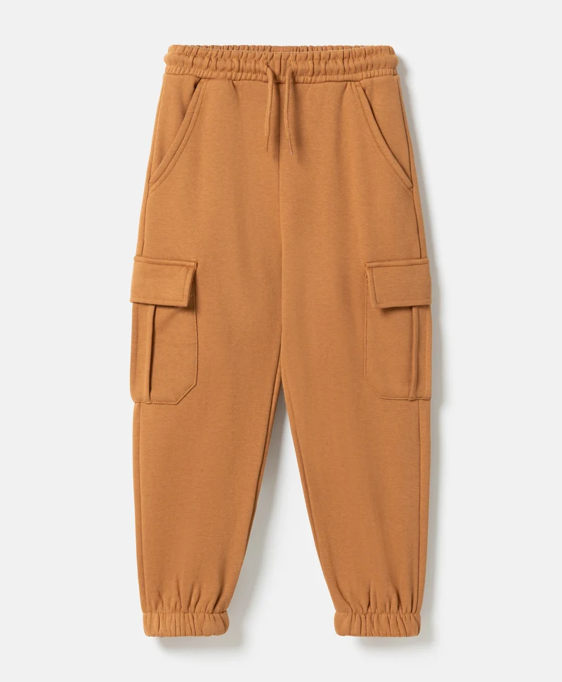 Sportske pantalone za dečake, narandžaste, cargo kroj