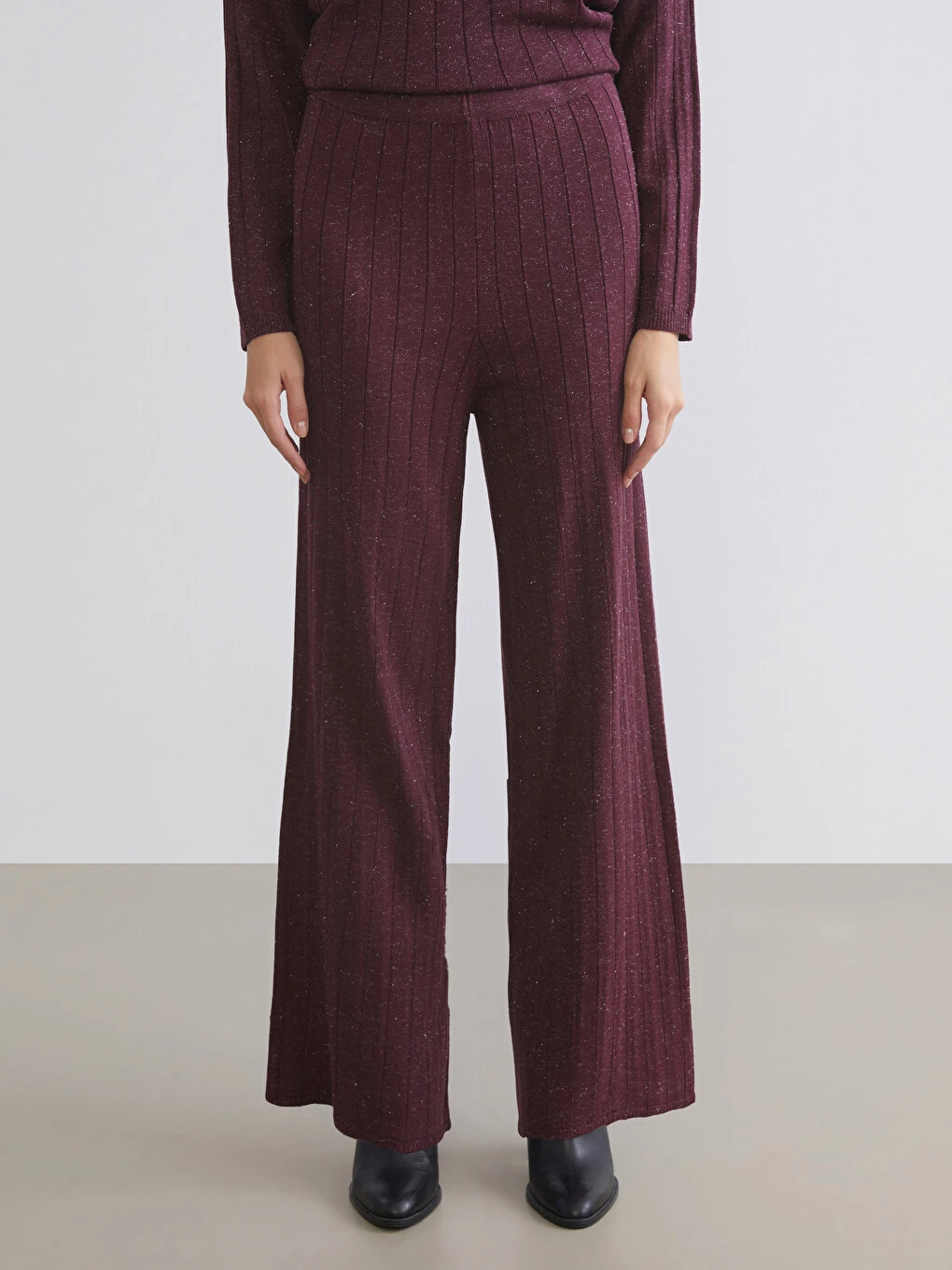 LCWAIKIKI Classic Ženske Trikotažne Pantalone Sa Elastičnim Strukom I Širokim Nogavicama