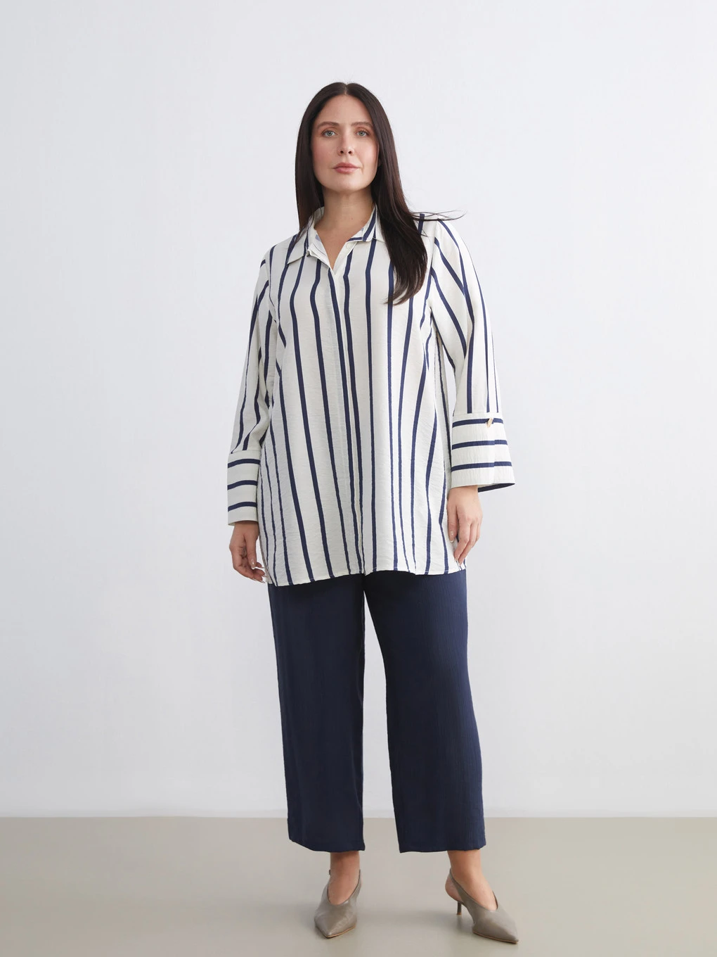 LCWAIKIKI Classic Ženske Teksturirane Pantalone Sa Elastičnim Strukom