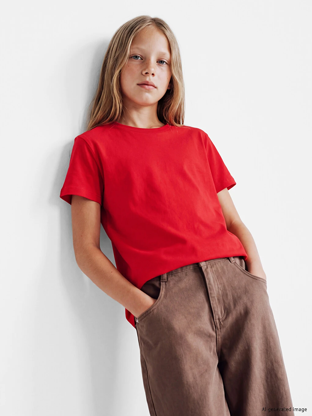 LCW Kids Majica Okruglog Izreza Za Devojčice