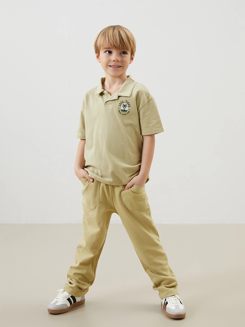 LCW Kids Majica za dečake sa štampom i resort okovratnikom