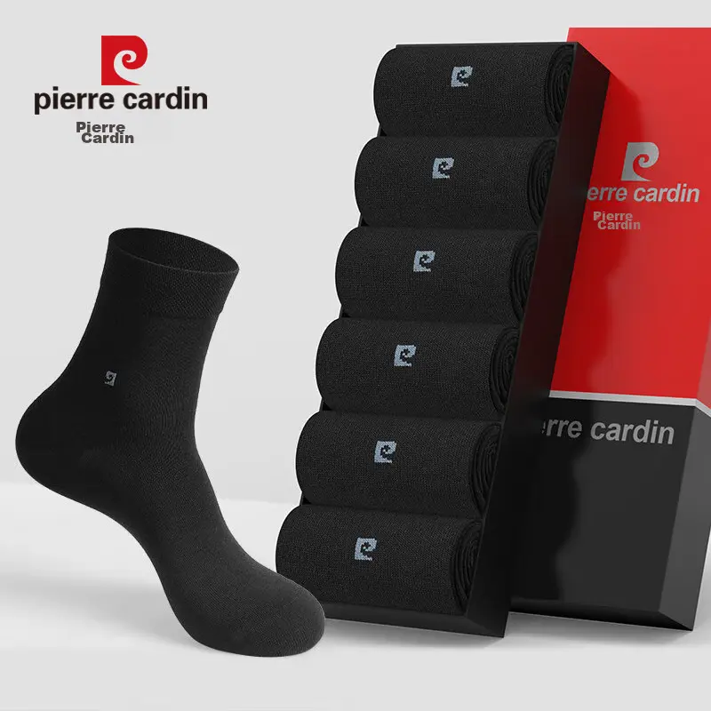 Pierre Cardin Muške čarape, 6 pari, Crne