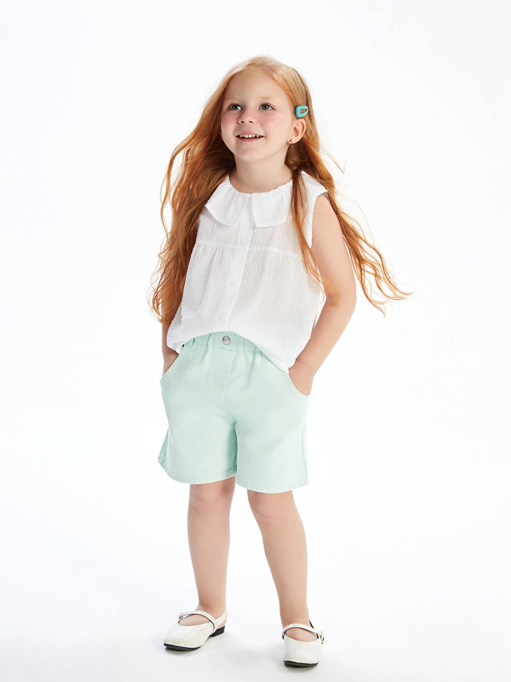 LCW Kids Bluza Sa Peter Pan Kragnom Za Devojčice