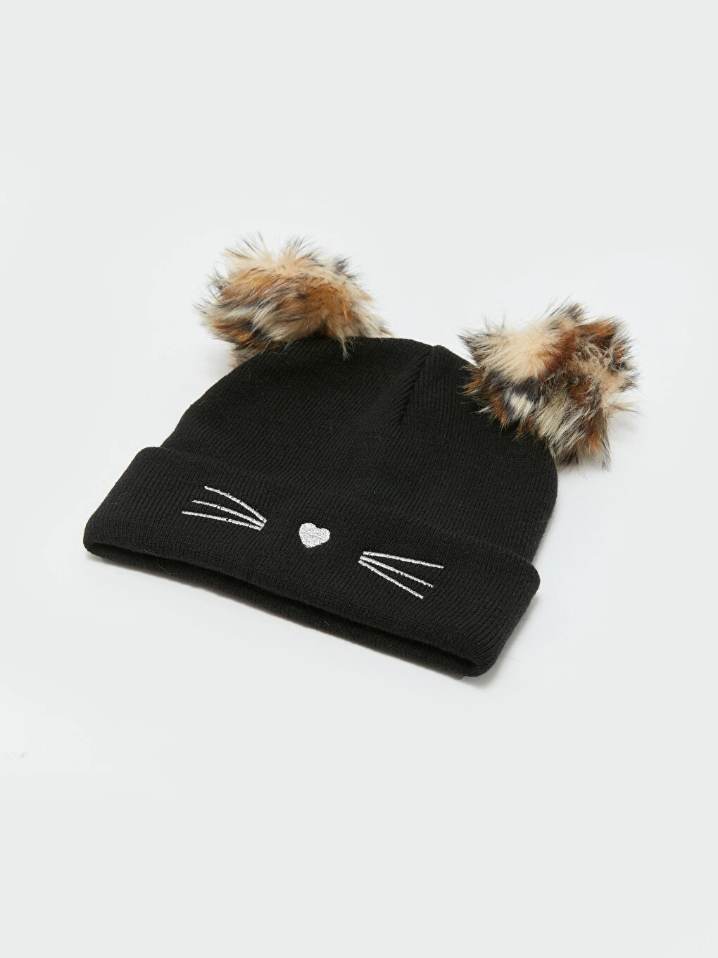 LCW ACCESSORIES Beretka Za Devojčice Sa Dva Pompona I Vezom