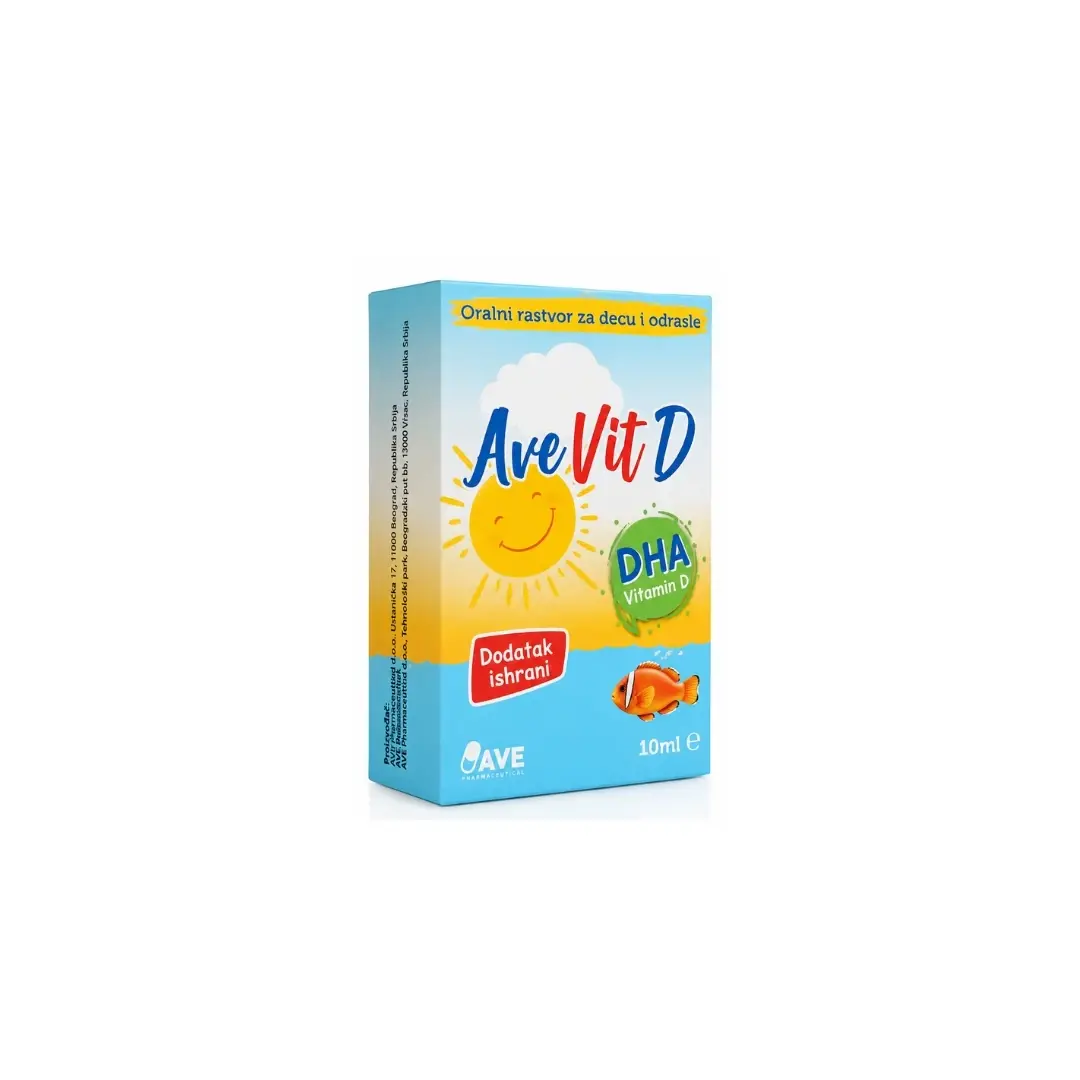 Ave Pharmaceutical Oralni rastvor sa vitaminom D, 10 ml