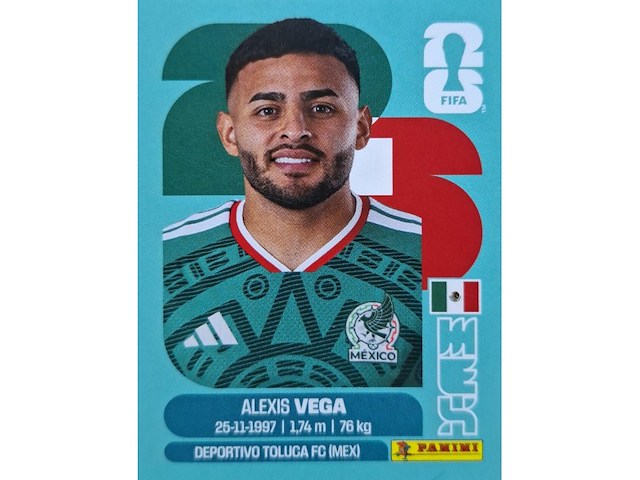 FIFA World Cup 2026 MEX18 Alexis Vega