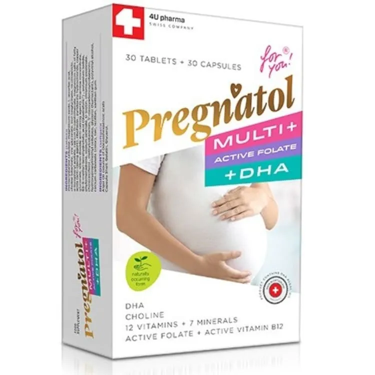 Pregnatol Multi + Active Folat + DHA 30 tableta + 30 kapsula