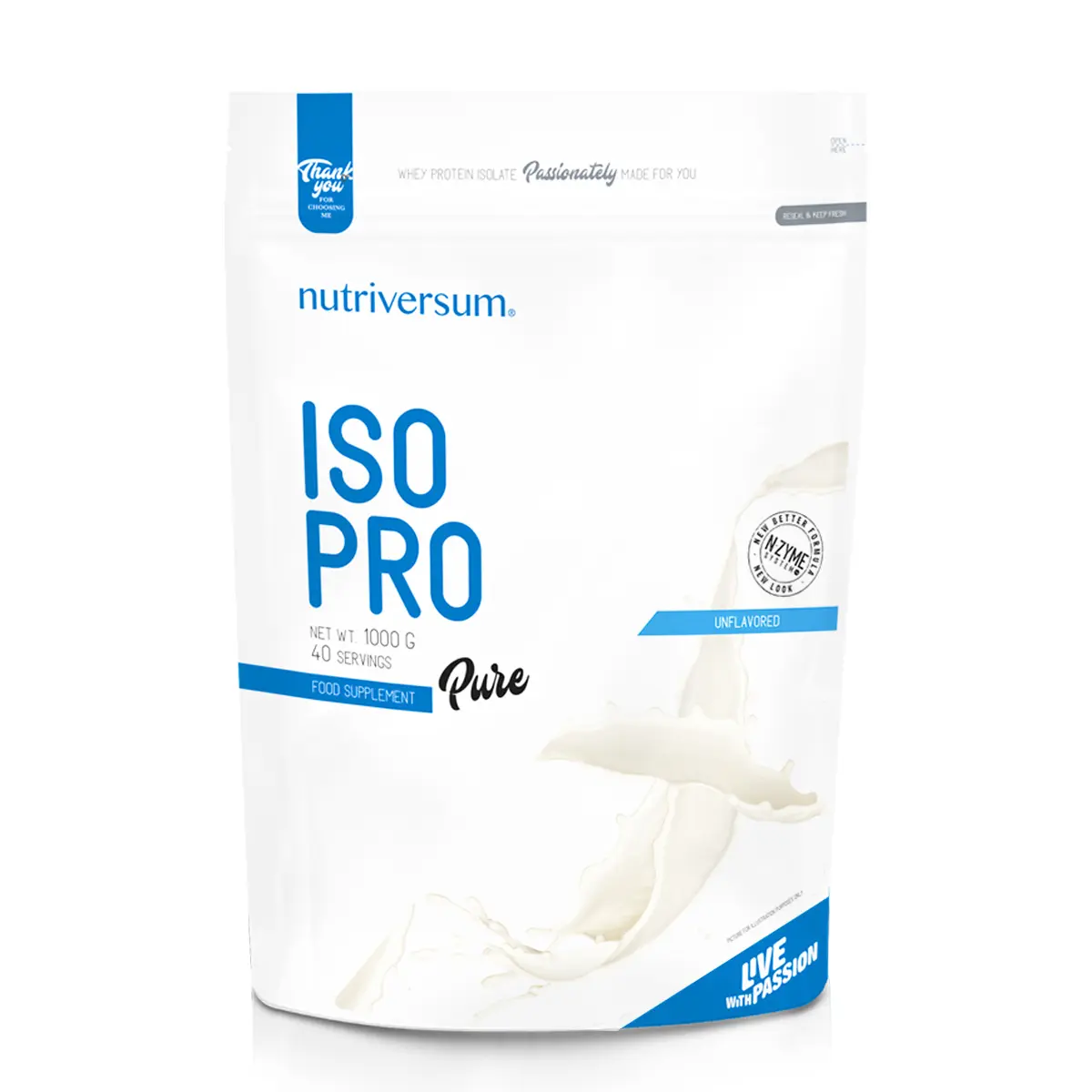 Nutriversum Protein Iso Pro, Neutral, 1 kg