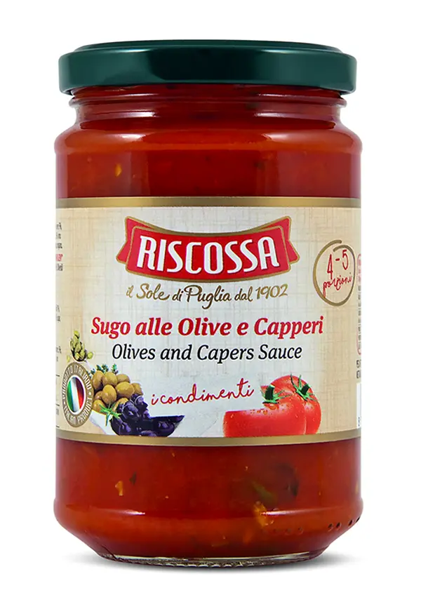 RISCOSSA Tomato sos sa kaprom i maslinama 295g