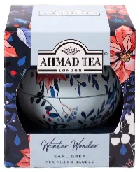 Ahmad Tea Čaj Winter bauble caddies Earl Gray, 25g