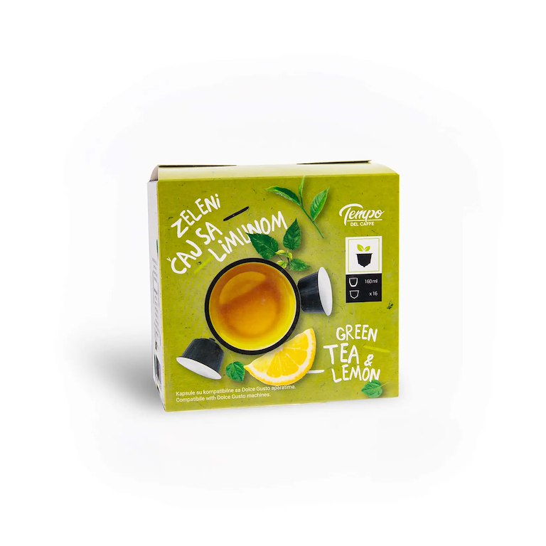 TEMPO DEL CAFFE Kapsule za Dolce Gusto Zeleni čaj sa limunom, 16 kapsula