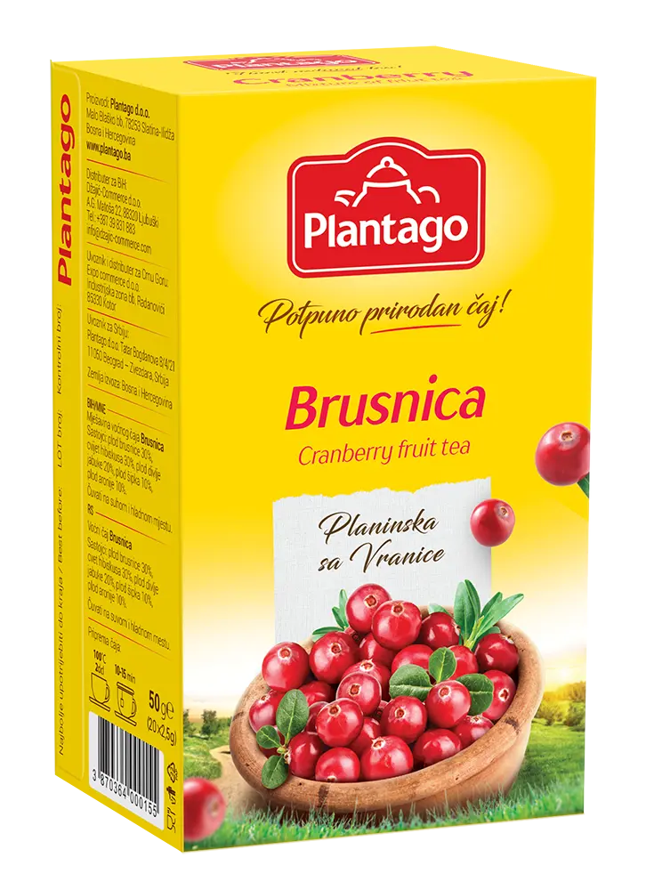 Plantago Čaj Brusnica, 40g