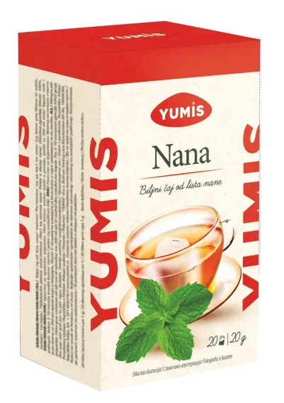 Yumis Biljni čaj od lista nane, 20g, 20 komada