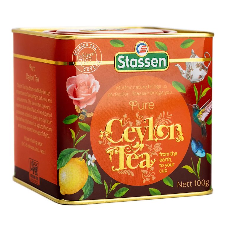 Stassen Čist cejlonski crni čaj u limenci, 100g