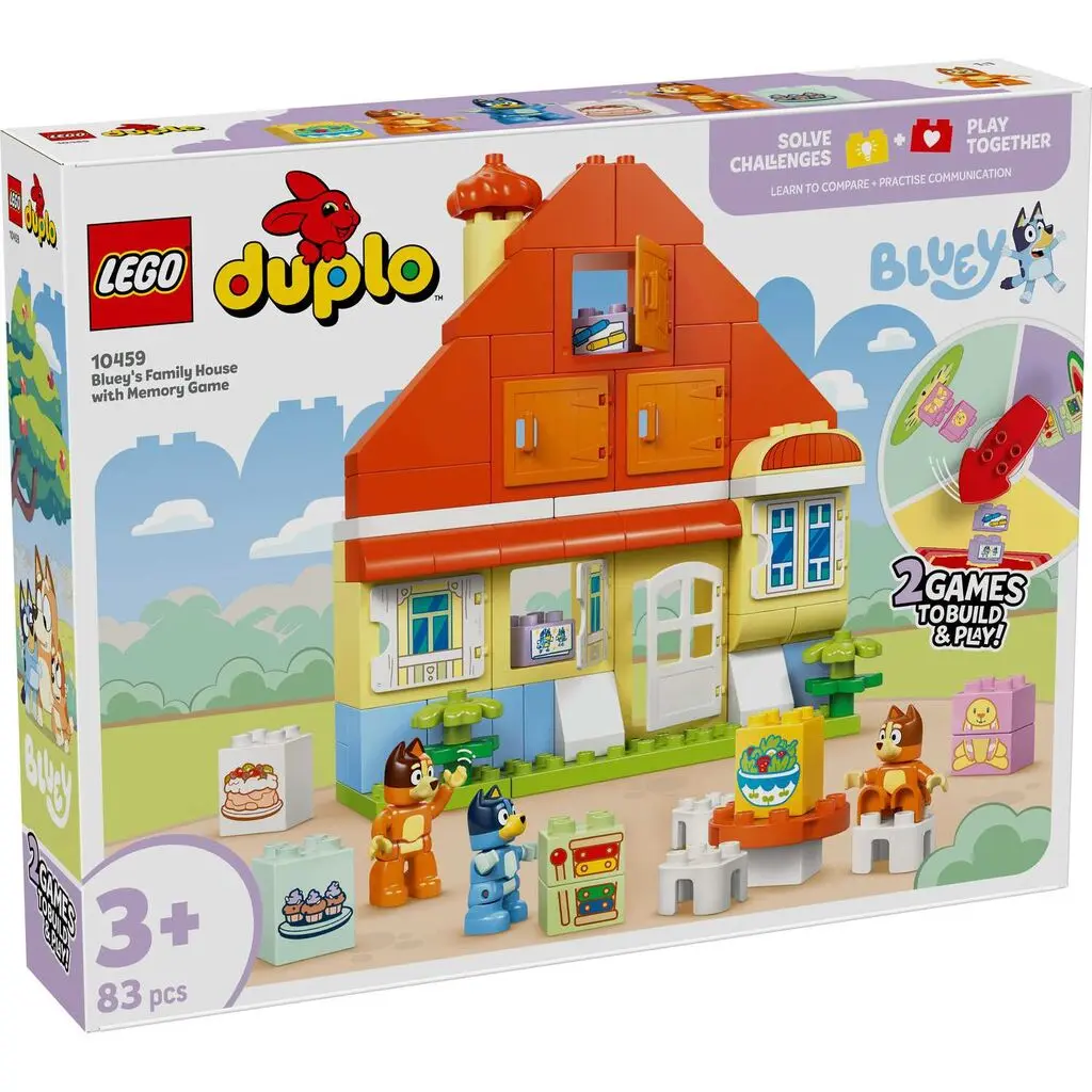 LEGO Duplo Bluey - Porodična kuća sa igrom memorije 10459, Uzrast 3+