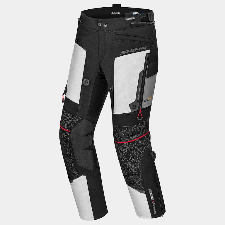 SHIMA MOTO PANTALONE TRACKER SIVO CRVENE