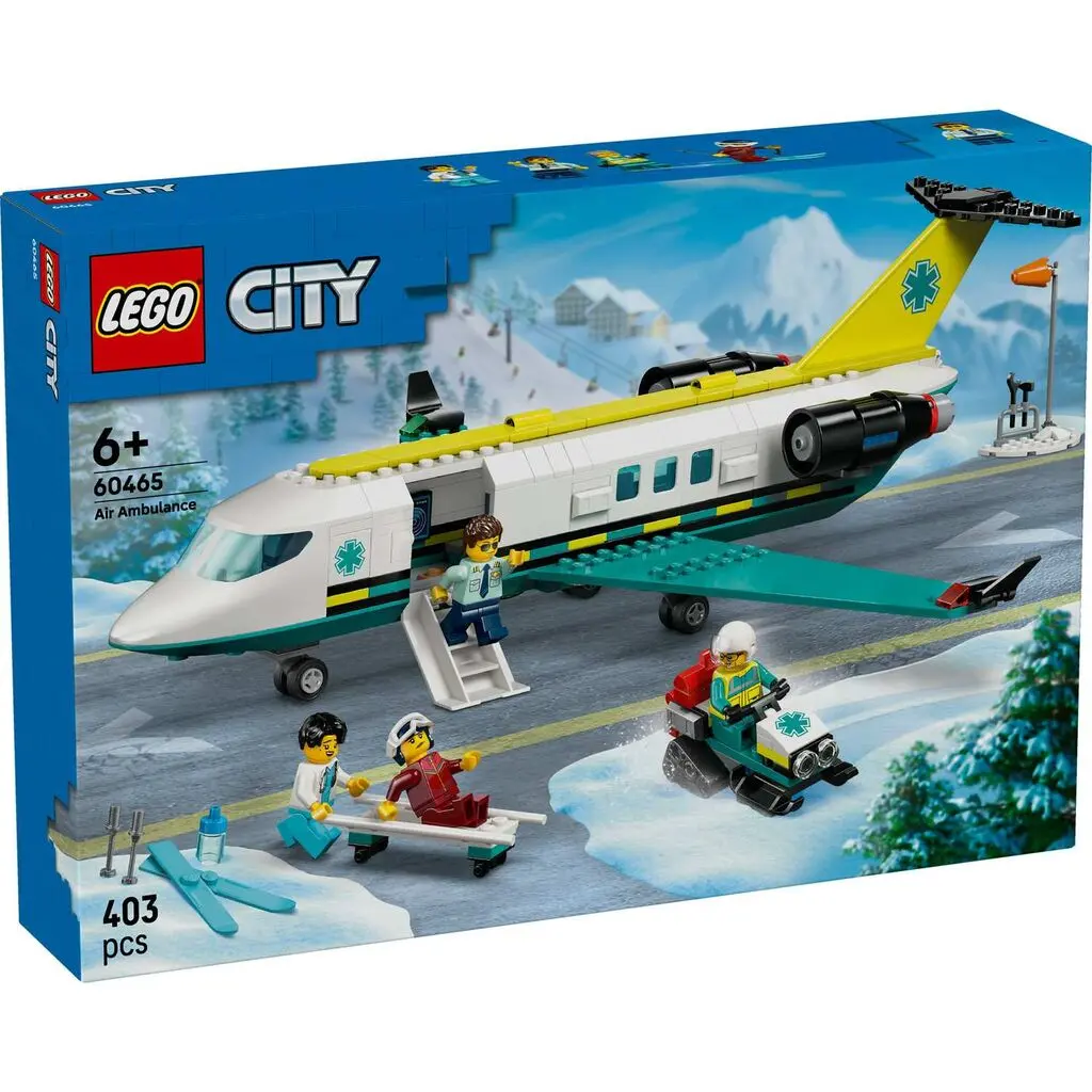 LEGO City Ambulantni avion za hitne slučajeve 60465, Uzrast 6+