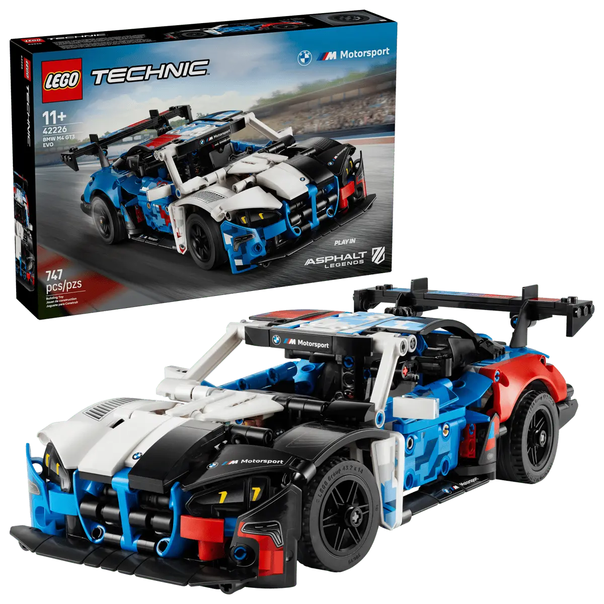 LEGO Technic Bmw M4 GT3 evo trkački automobil 42226, Uzrast 11+