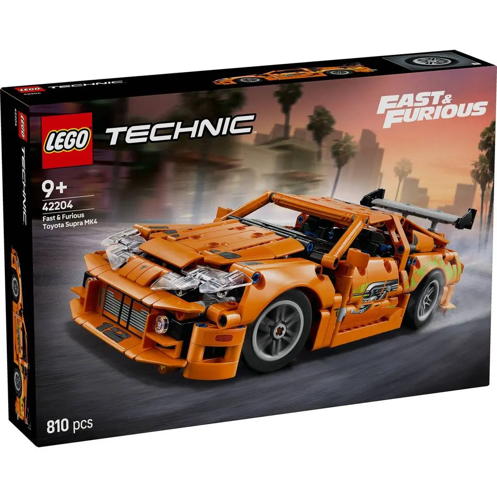 LEGO Technic Fast and furious Toyota supra MK4 42204, Uzrast 9+