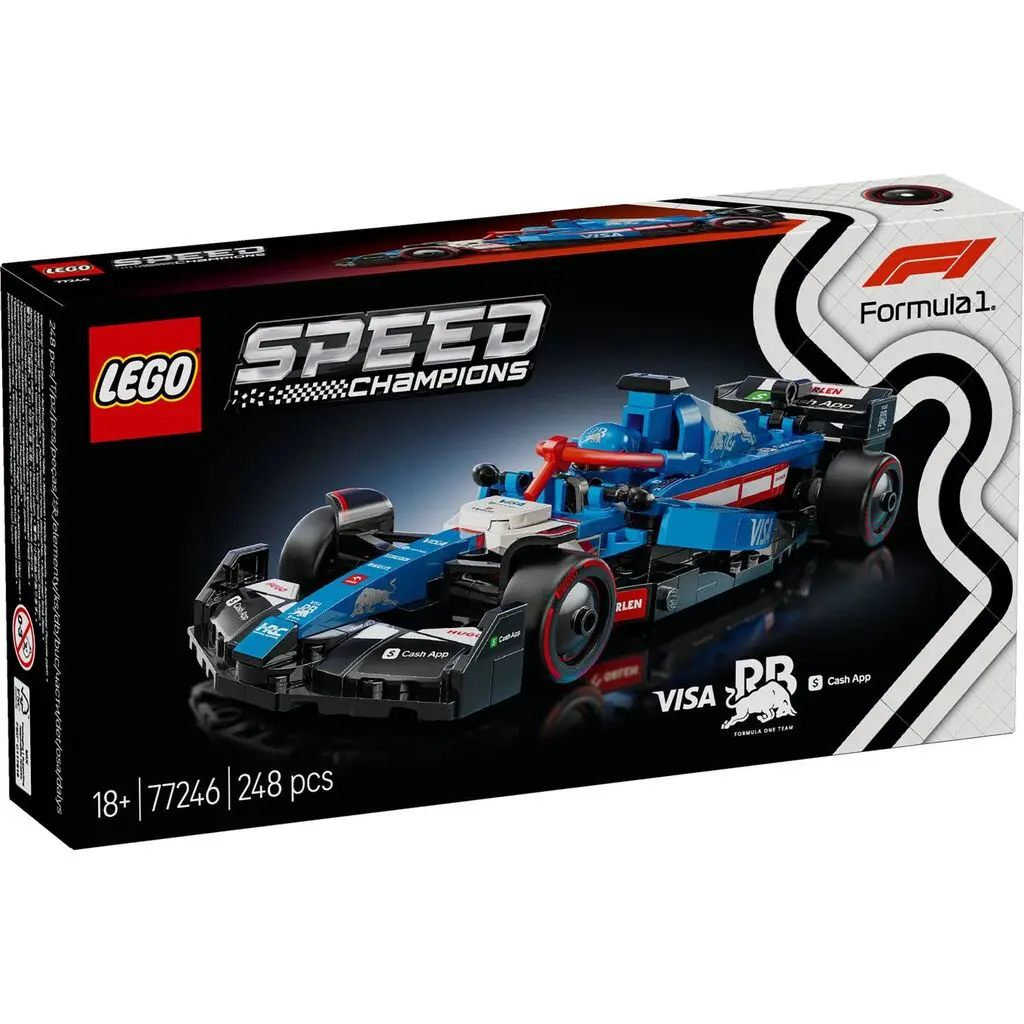 LEGO Speed Champions Visa Keš aplikaciјa RB VCARB F1 trkački automobil 77246, Uzrast 18+