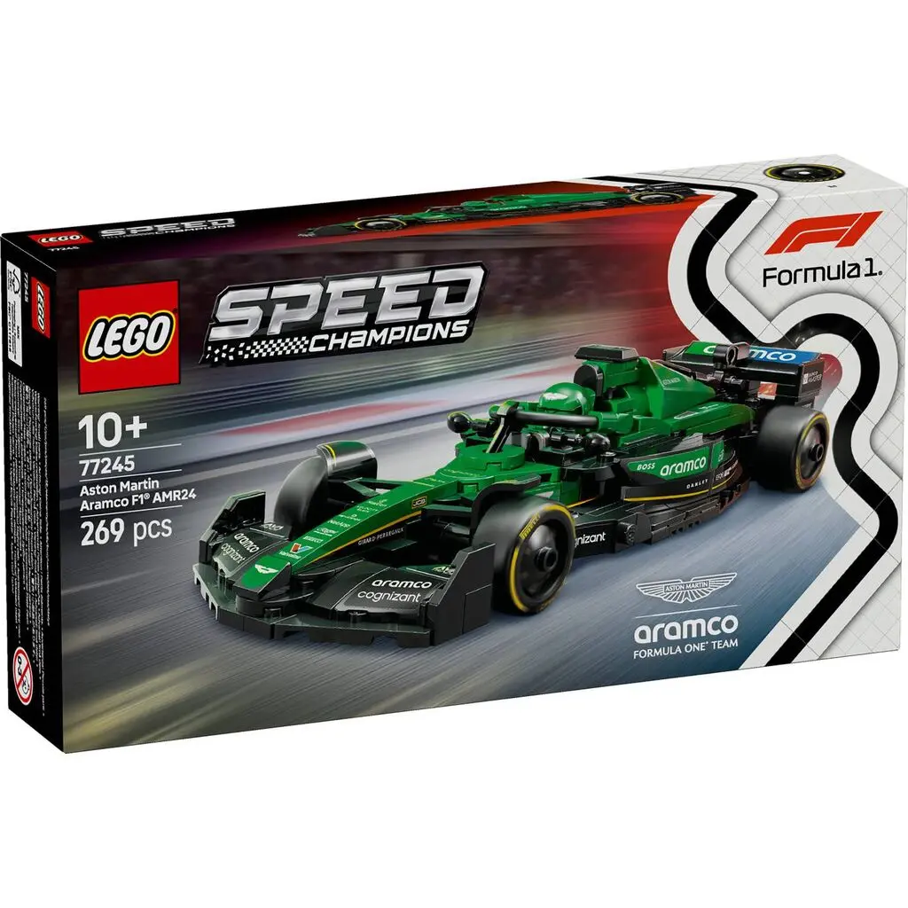 LEGO Speed Champions Aston Martin Aramco F1 AMR24 formula 77245, Uzrast 10+