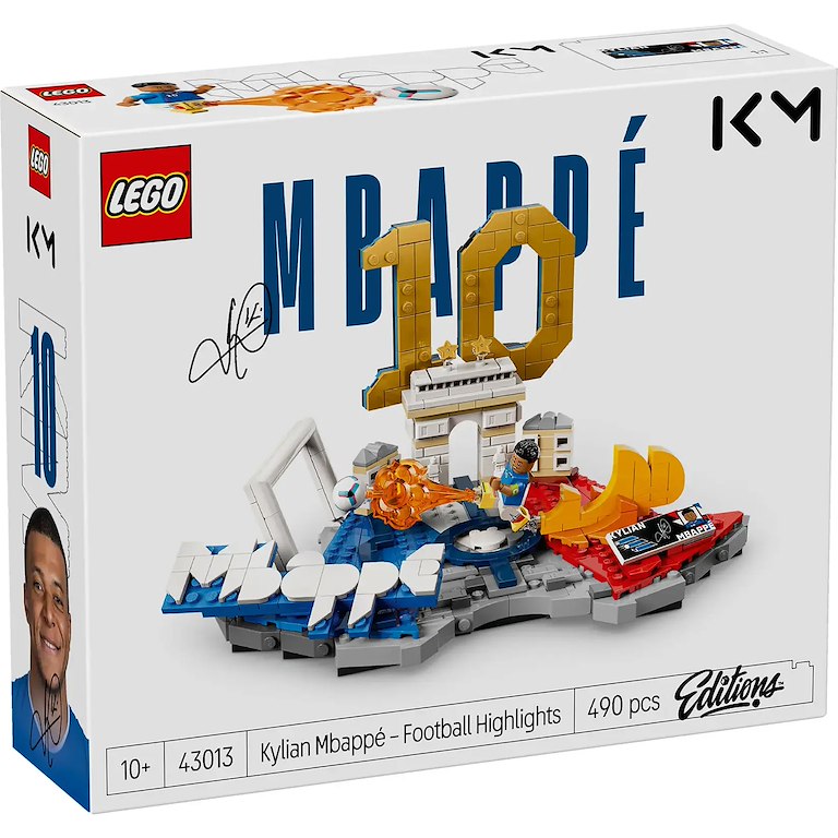 LEGO Editions Sport Kylian Mbappe - Soccer Highlights 43013, Uzrast 10+