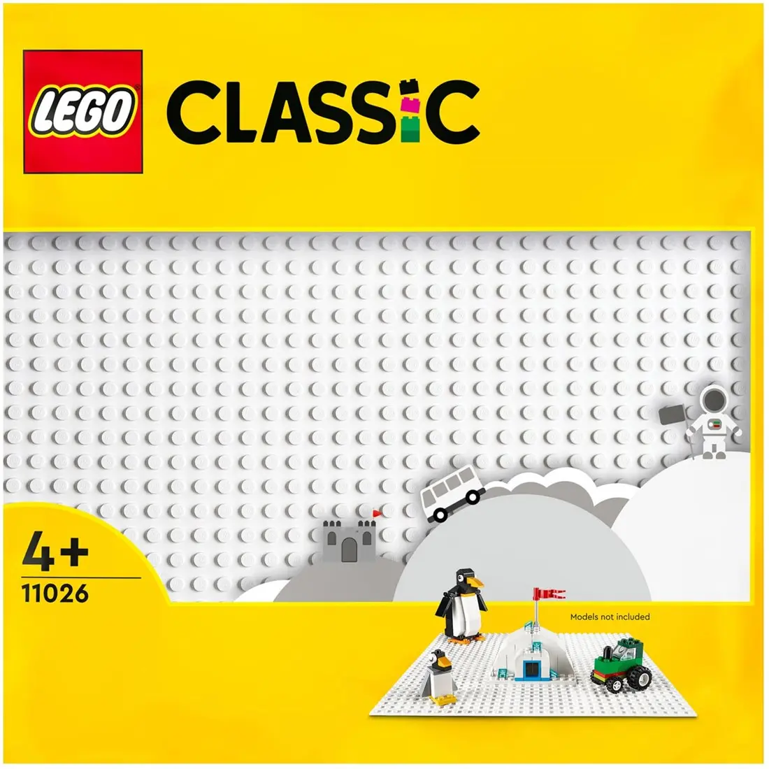 LEGO Classic Bela podloga za gradnju 11026, Uzrast 4+