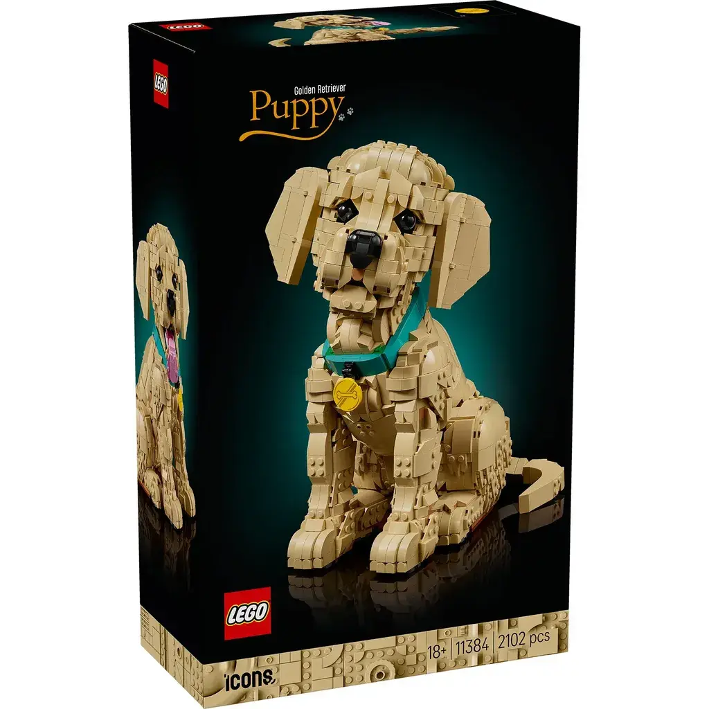LEGO Icons Ikone štenaca LEGO zlatnog retrivera 11384, Uzrast 18+