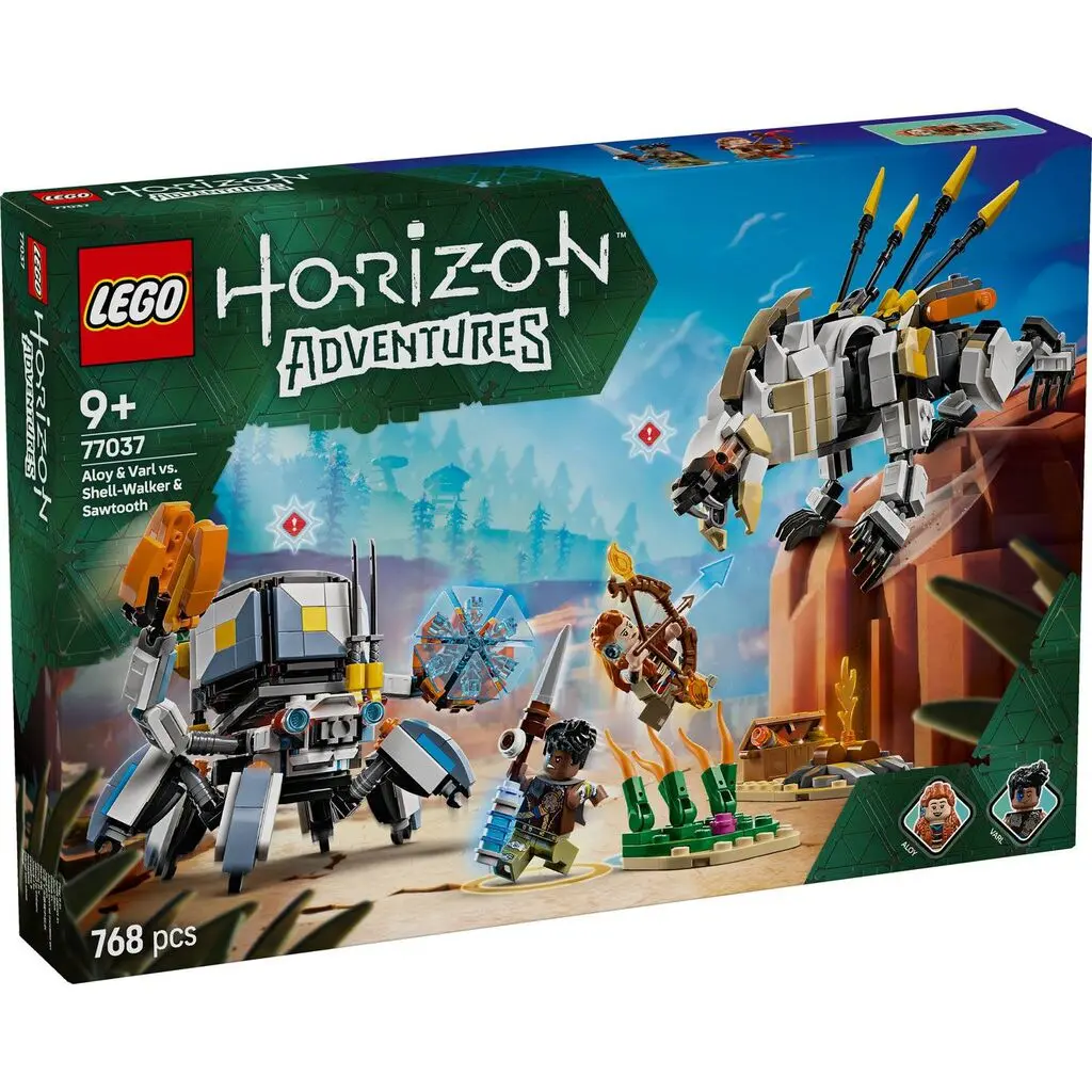 LEGO Horizon Aloy i Varl protiv Shell-Walker i Sawtooth 77037, Uzrast 9+
