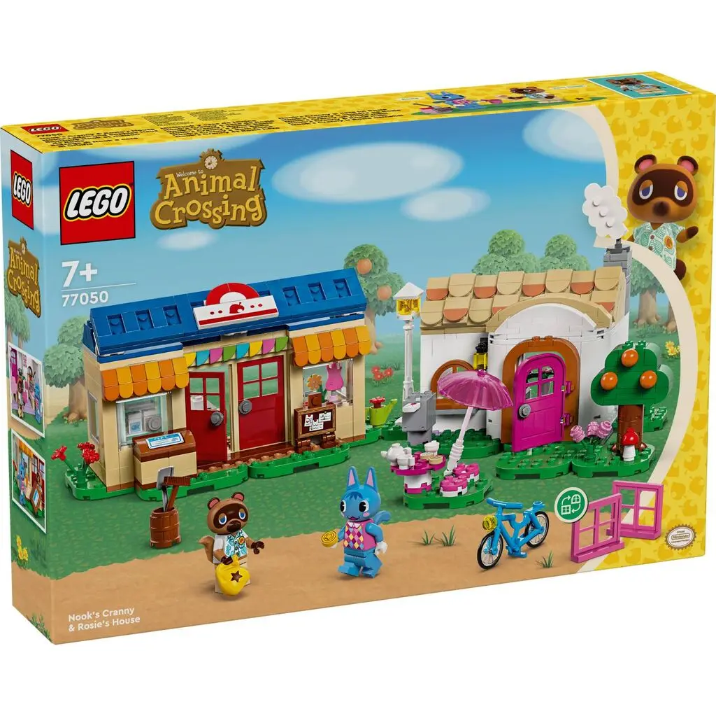 LEGO Animal Crossing Nukova prodavnica i Rouzina kuća 77050, Uzrast 7+