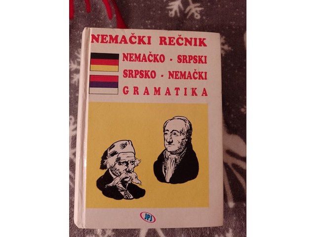 Nemački rečnik, nemačko-srpski, srpsko-...gramatika