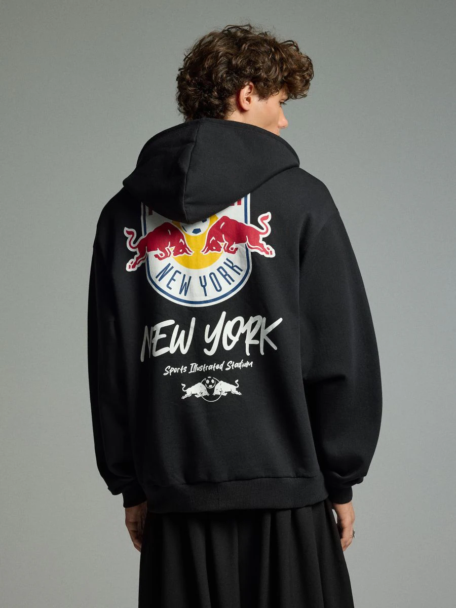 Dukserica na otkopčavanje sa kapuljačom Red Bull New York