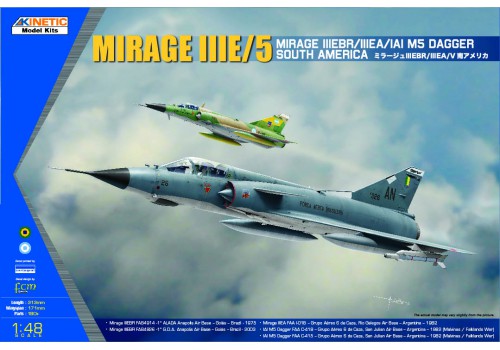 Kinetic 48052 Mirage IIIE/5 IIIEBR/IIIEA.IAI M5 Dagger South America