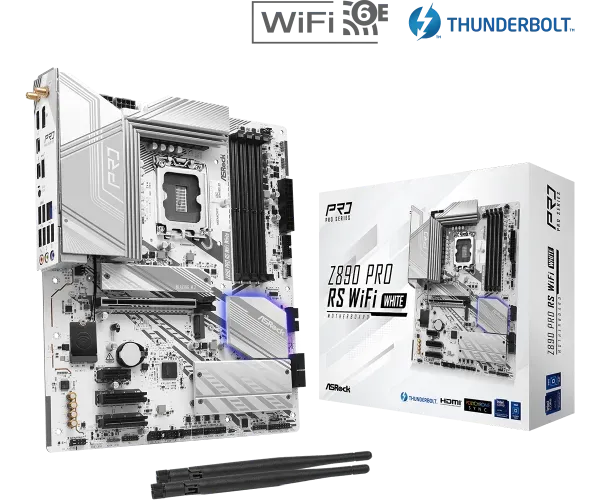 ASRock MB s1851 AsRock Z890 PRO RS WIFI WHITE