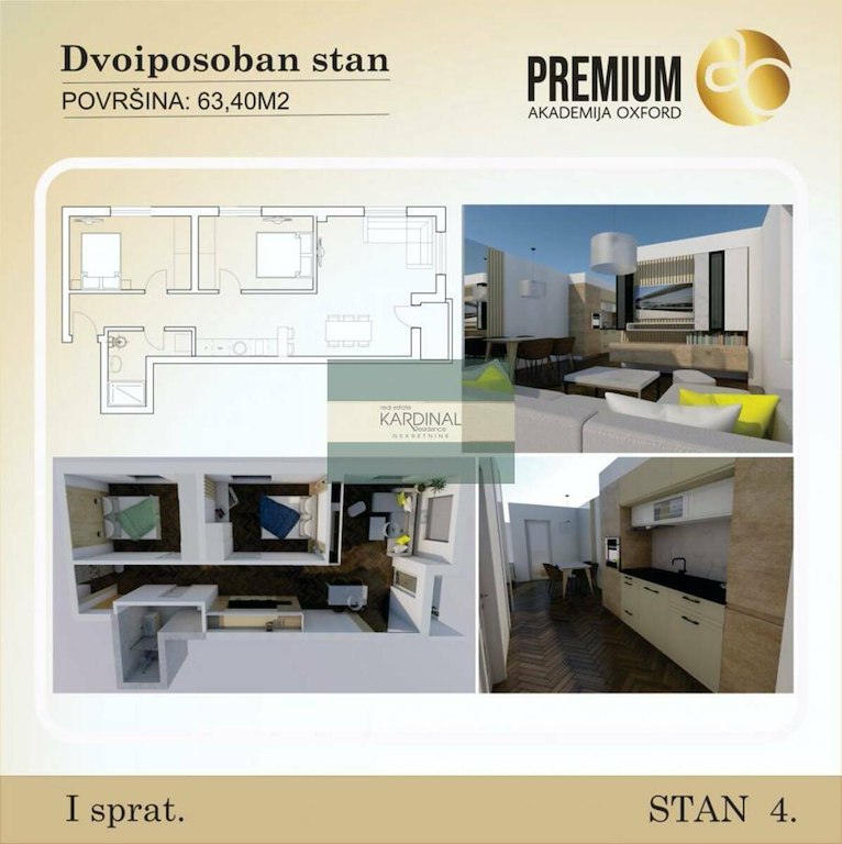 Trosoban stan, Jagodina | Prodaja · 63m² · 104.610€