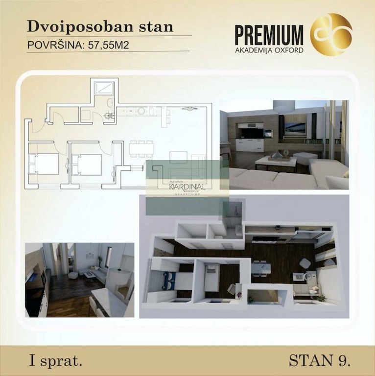 Dvoiposoban stan, Jagodina | Prodaja · 57m² · 94.960€
