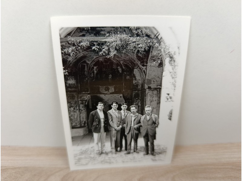 Vintage fotografija ljudi na Hilandaru