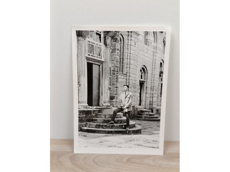 Vintage fotografija gospodin na Hilandaru