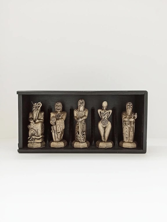 ROD Poklon set, Mitološki, 5 figura, Boja srebra