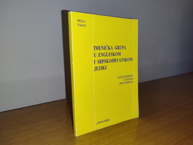 Milica Vuletić - Imenička grupa u engleskom i srpskohrv